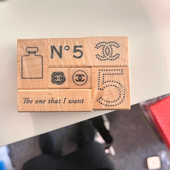 CHANEL | Other | Chanel No 5 Wooden Block Set | Poshmark